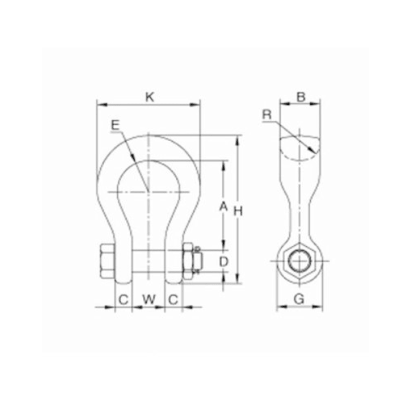 Forged Alloy Wide Body Shackle | Shackles | Absolute Lifting and Safety