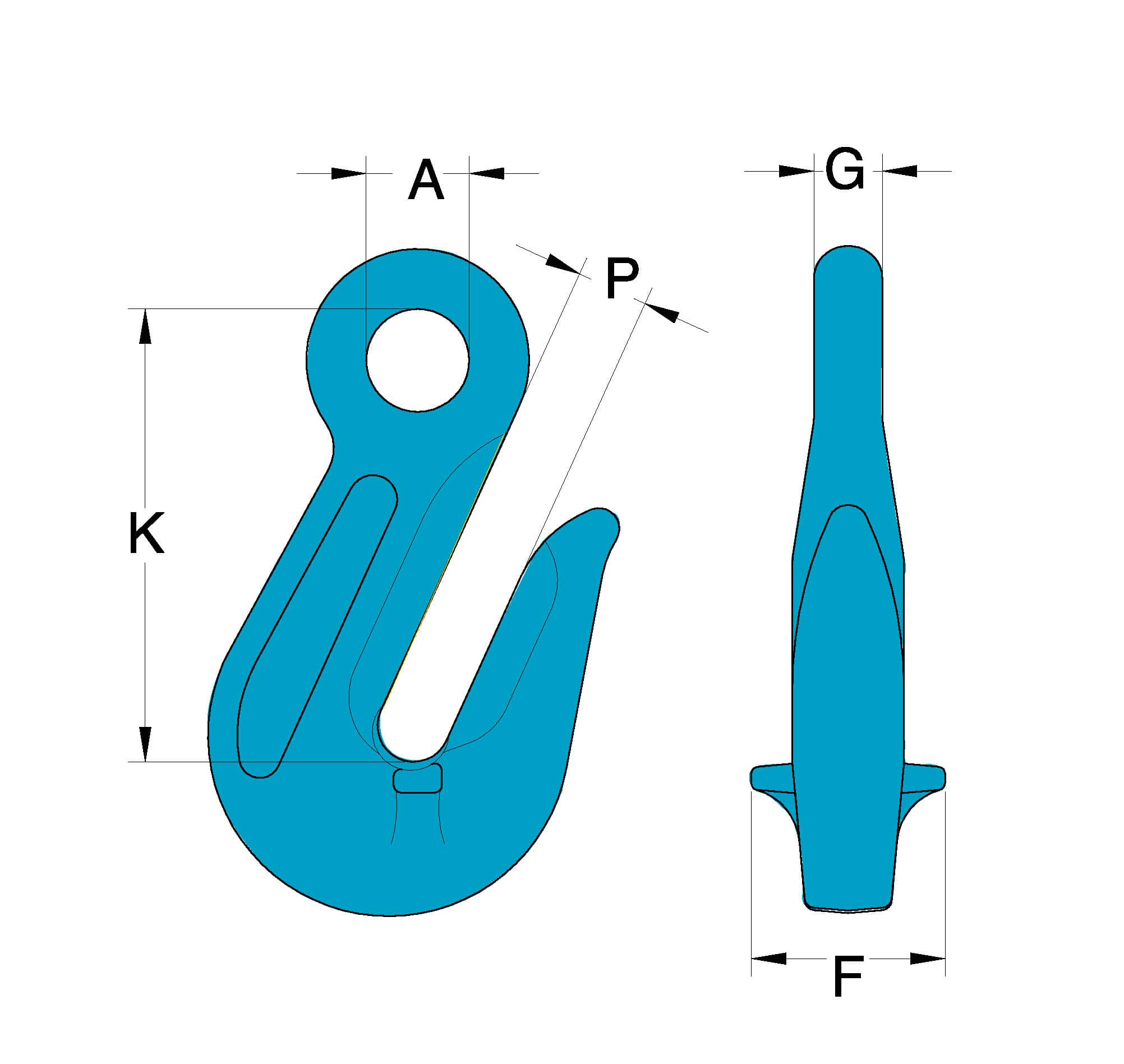 Grade 100 Eye Grab Hook- Absolute Lifting and Safety