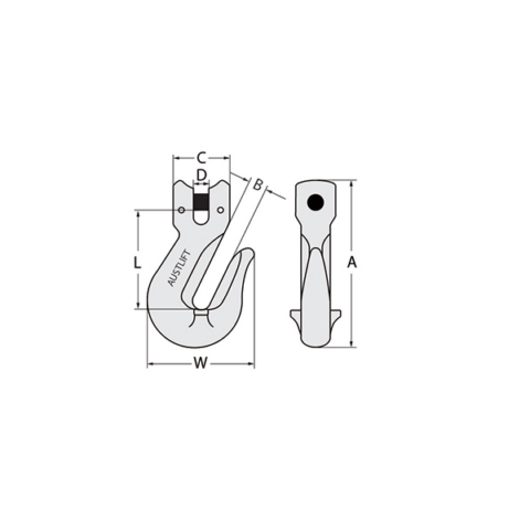 Grade 80 Clevis Cradle Grab Hook- Absolute Lifting and Safety