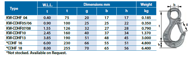 Grade 60 Eye Hook- Absolute Lifting and Safety