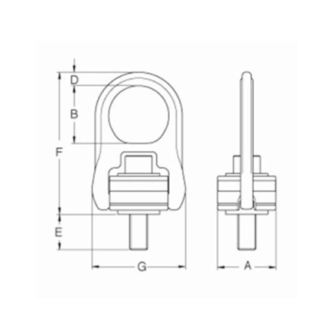 Grade 100 Swivel Hoist Ring- Absolute Lifting and Safety