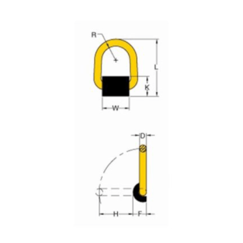 Grade 100 Weld-On Lifting Point- Absolute Lifting and Safety